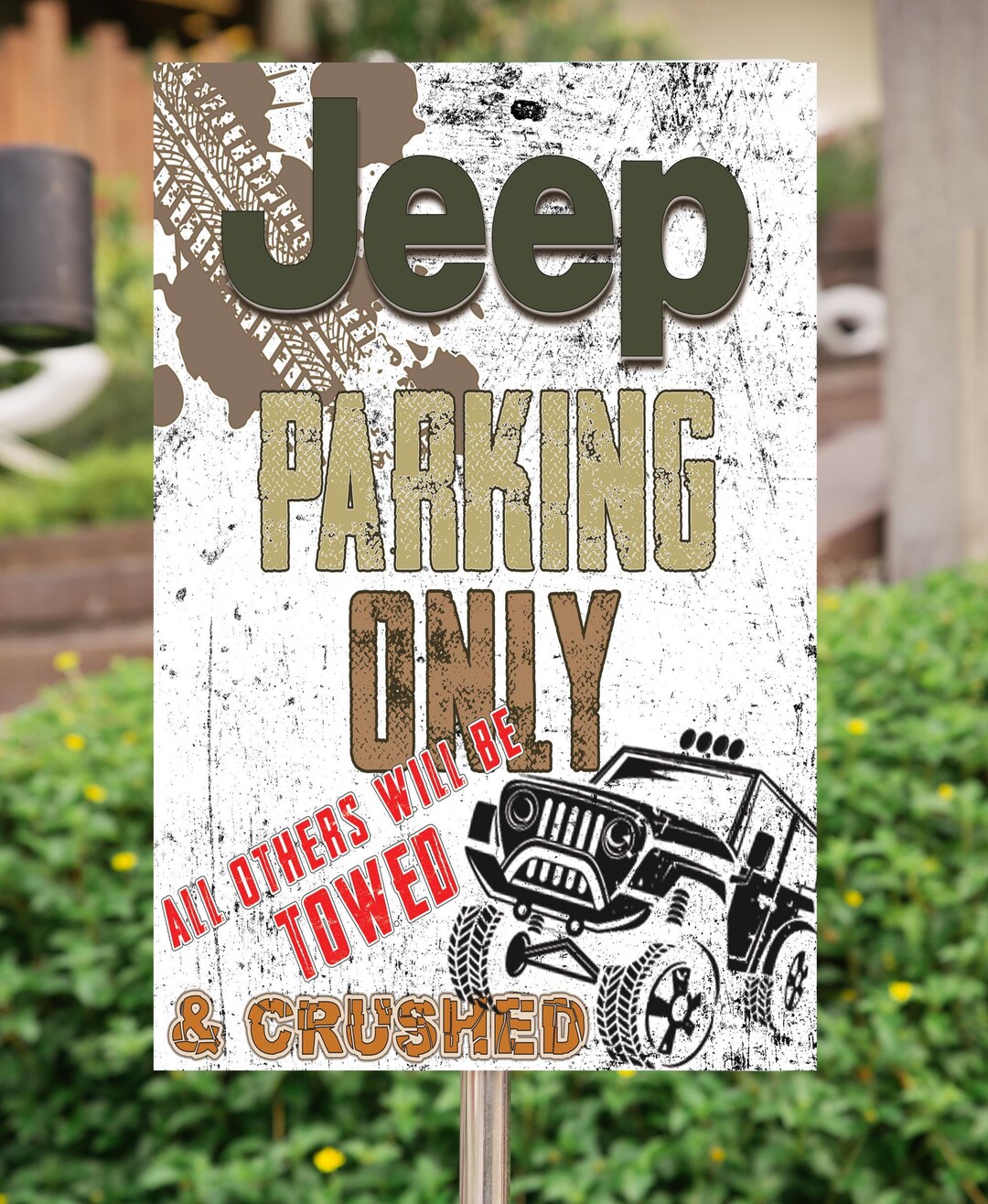 Jeep Parking Only – 8x12” Aluminum Sign | Off-road Warning Sign | Pre ...