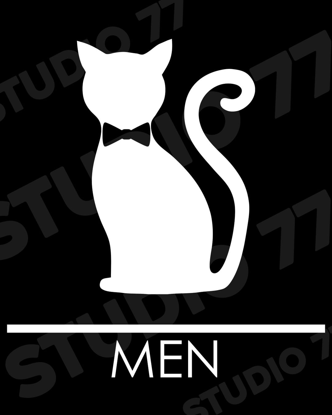 MEN Litter Box/area Sign - Etsy