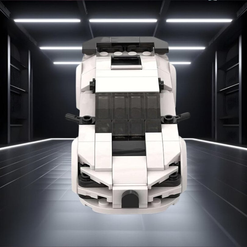 Buildable Car Model Bugatti Centodieci,lego-compatible, Building Block ...