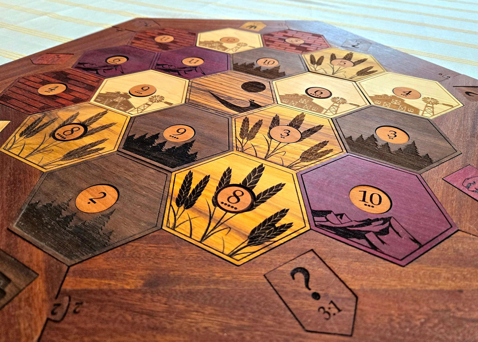 Exotic Hardwood Board for Catan - Etsy