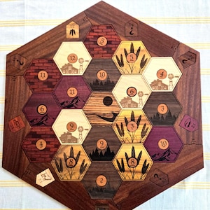 Exotic Hardwood Board for Catan - Etsy