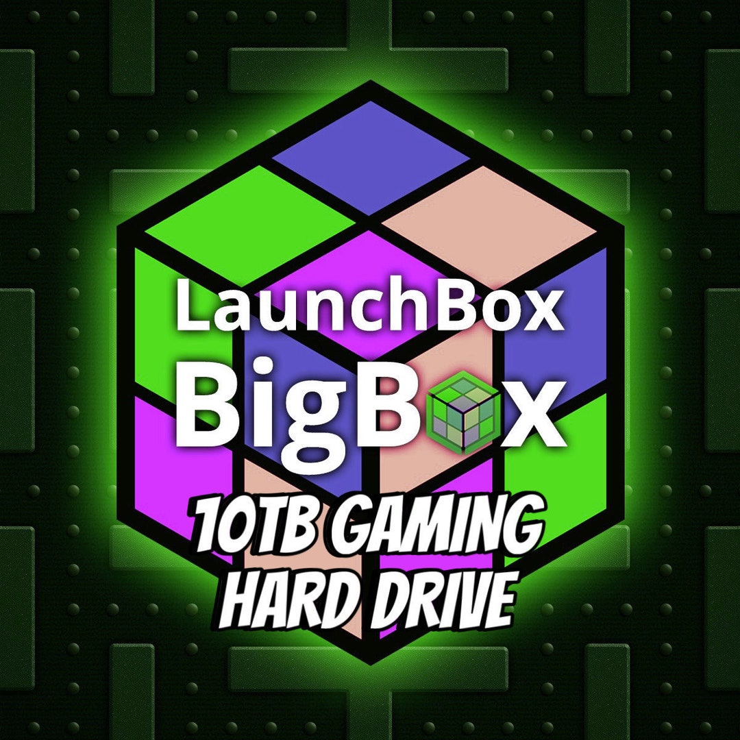 Launchbox, Bigbox, Batocera, 10TB Gaming Hard Drive, Windows PC, Rog Ally, Steam Deck, Ayn Odin ...