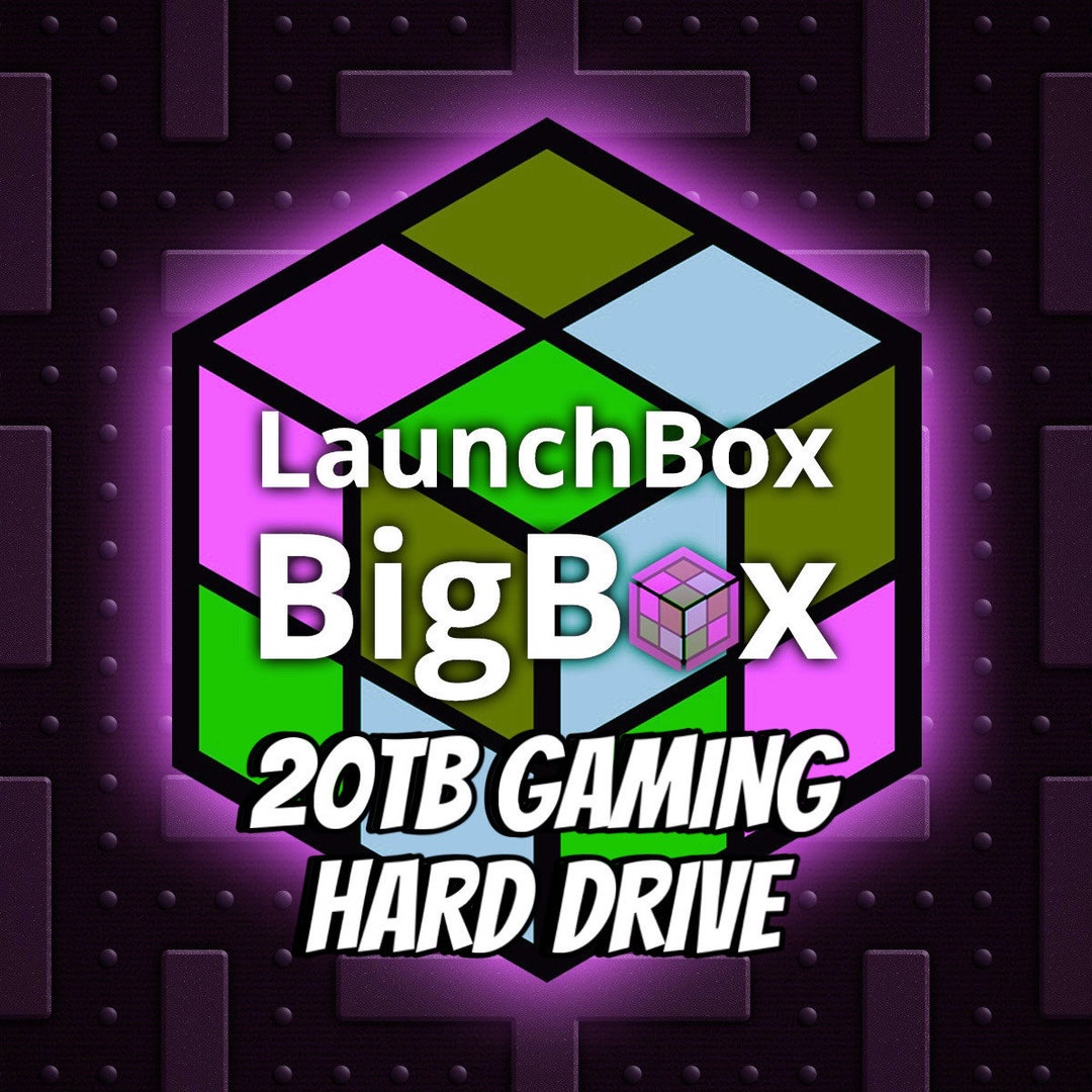 Launchbox, Retro Bat, Batocera, 20TB Gaming Hard Drive, Windows PC, Rog ...