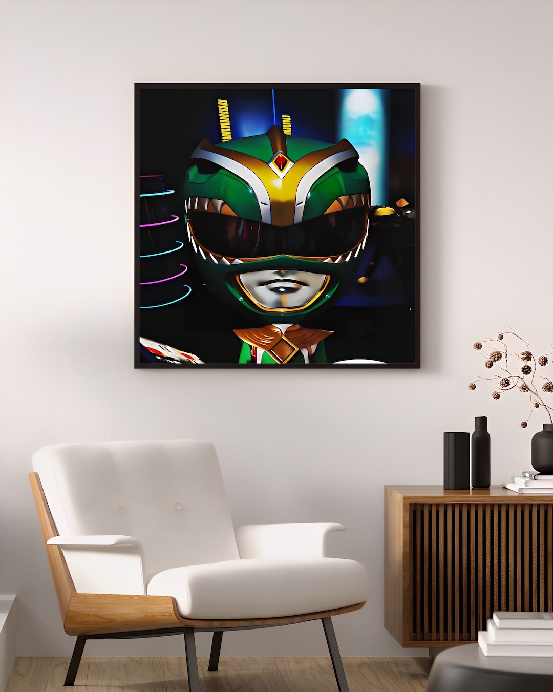 Power Rangers Digital Art, Green Ranger Digital Print, TV, Retro Games ...