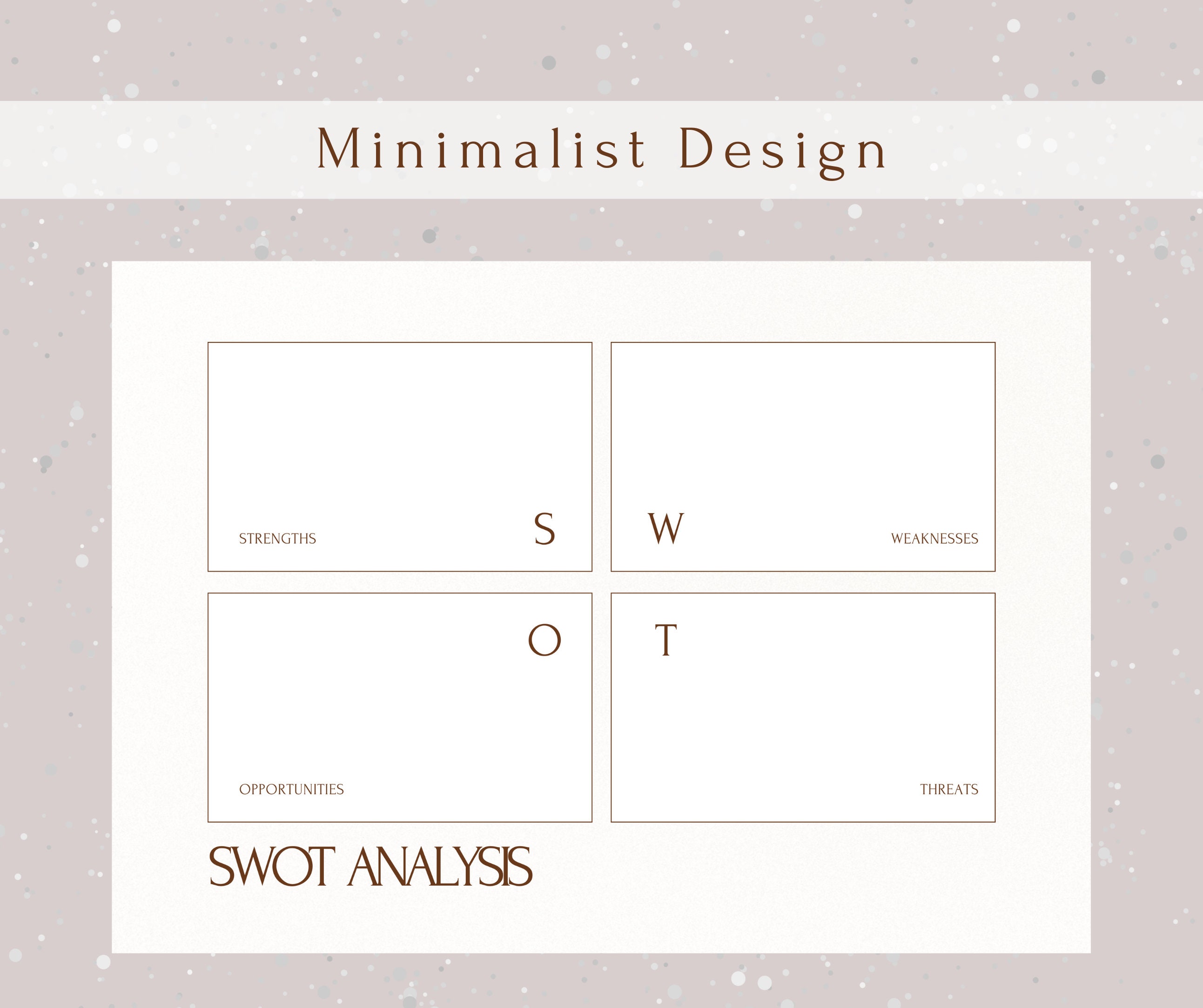 SWOT Analysis Digital Horizontal SWOT Template Small Business Business ...