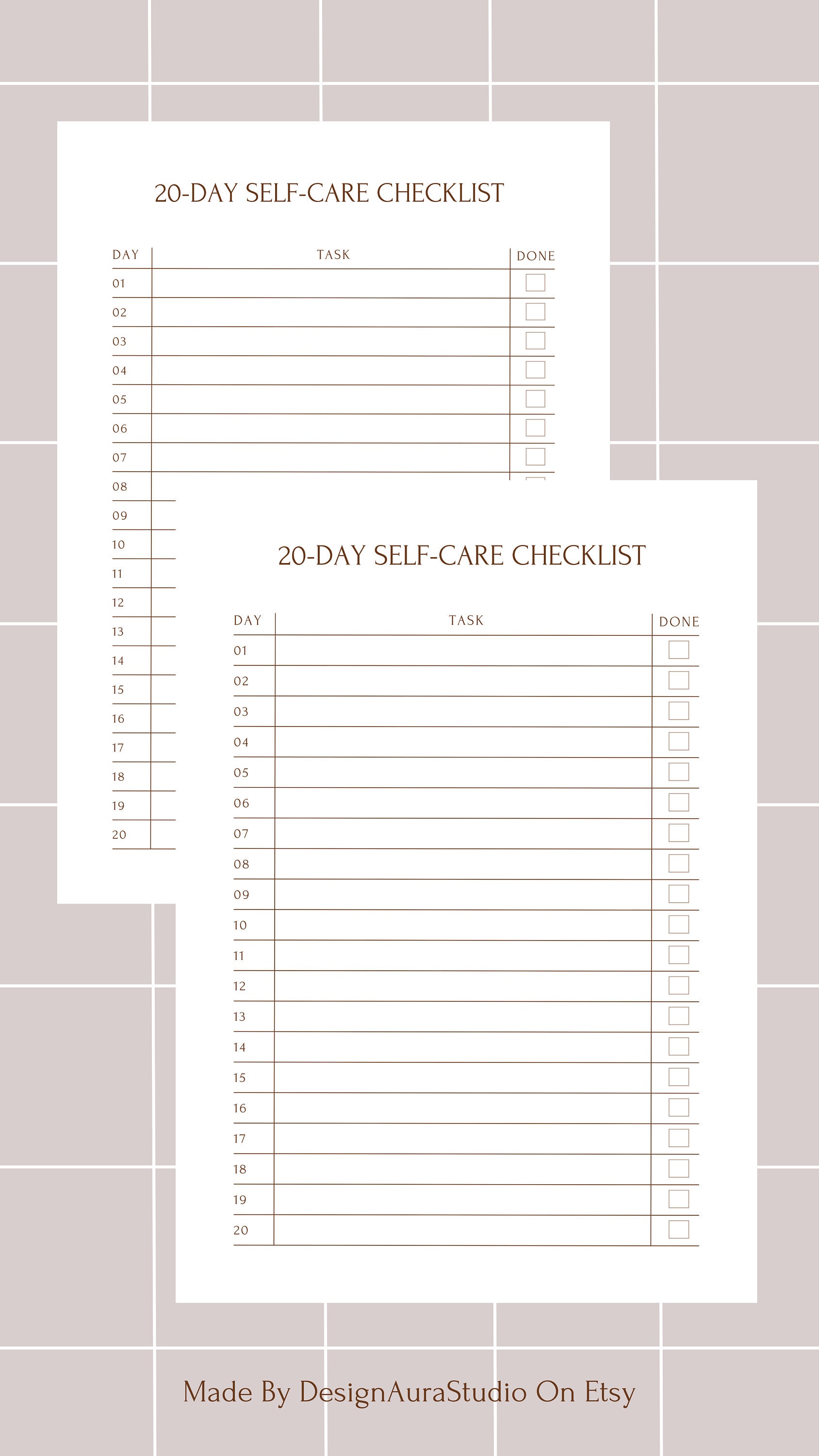 Printable Self Care Planner ADHD, Digital Self Care Routine Tracker ...