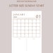 January 2024 Calendar Printable Digital January Planner Monthly ...