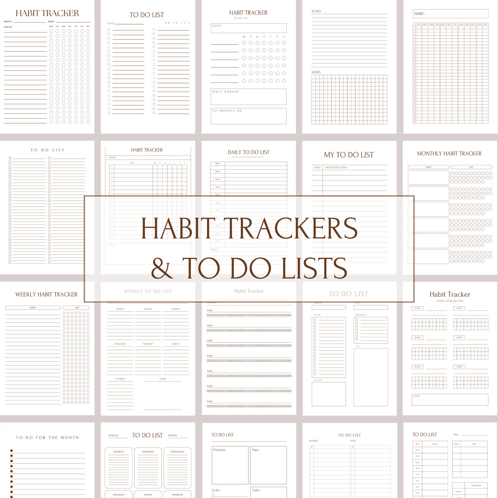 Digital Mega Planner ADHD Set for Adults,printable Undated Planner ...