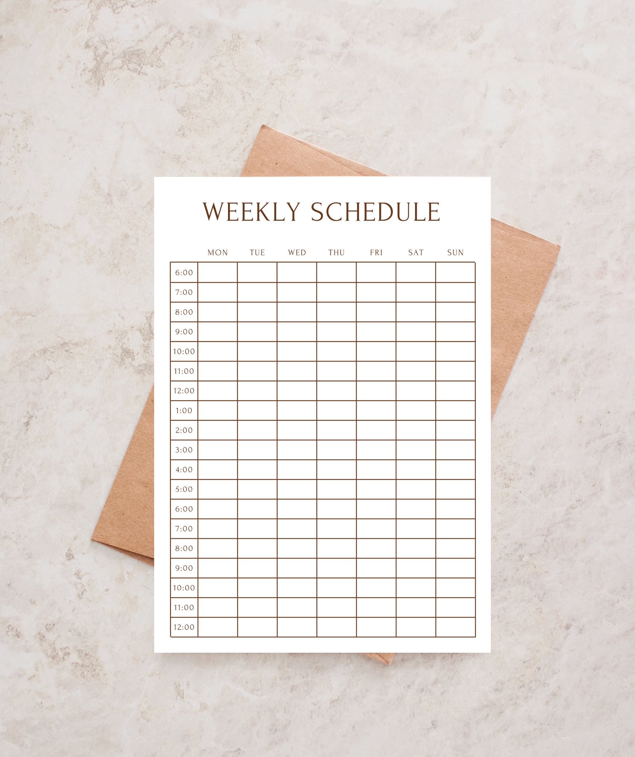 Digital Weekly ADHD Planner Set, Simple Weekly Planner Pack, Printable ...