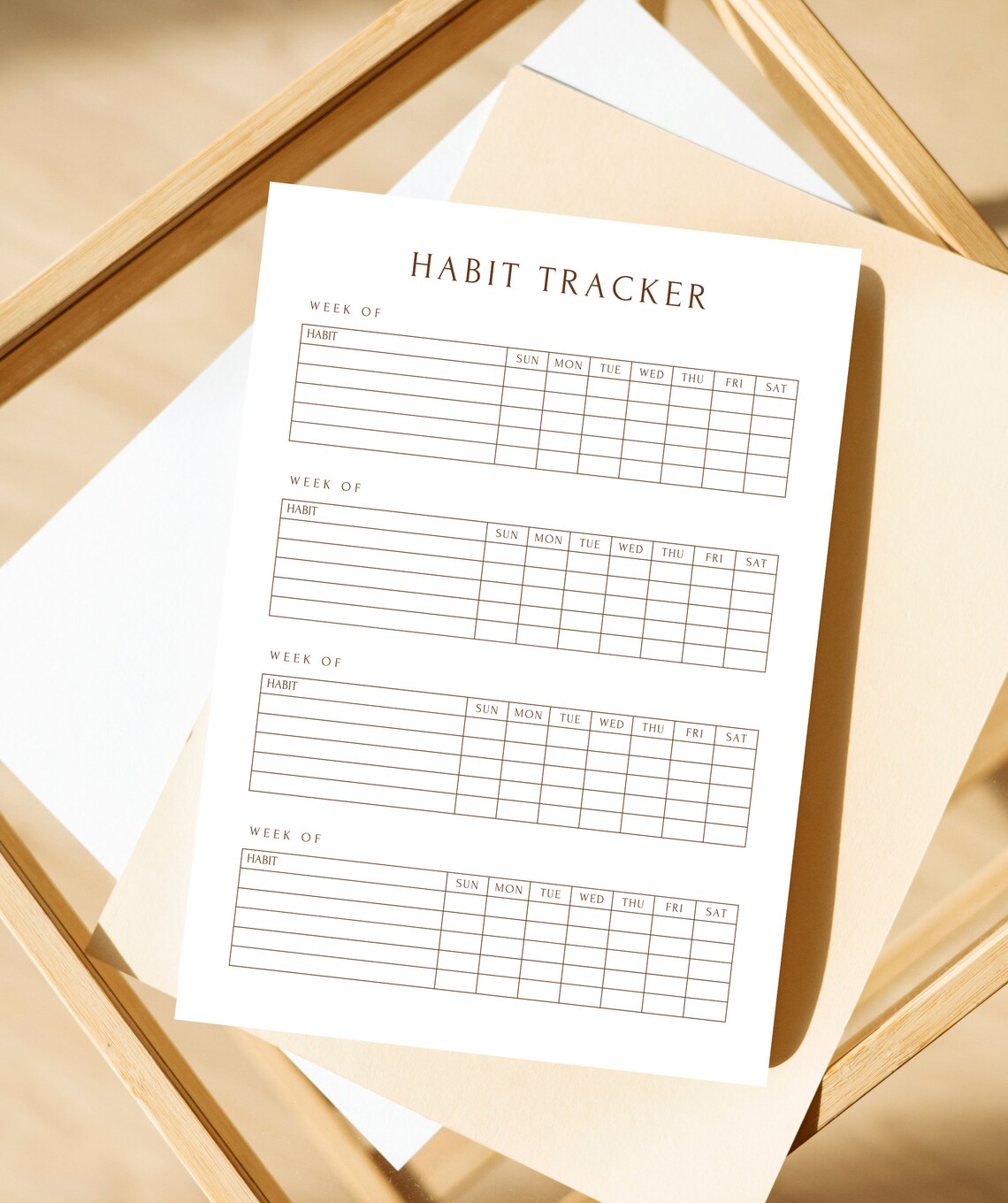 Weekly Habit Tracker Printable ADHD Habit Tracker Digital Habit Tracker ...