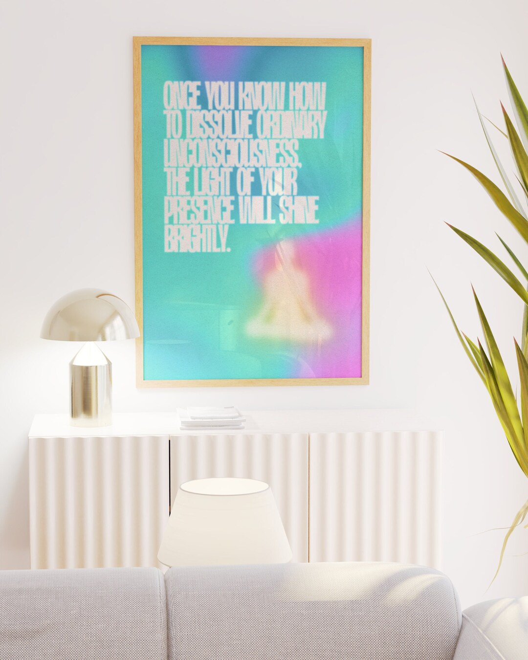 Digital Poster With Grainy Aura Texture Spirituality Poster - Etsy