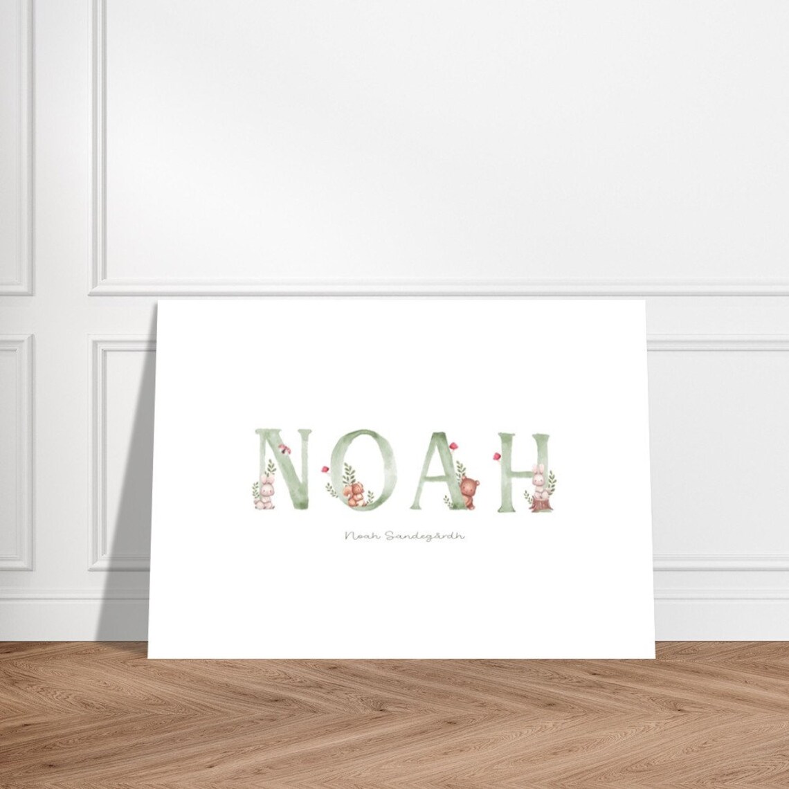 Custom Name Poster Unique Name Decoration for Kids, Nursery Art, Forest ...