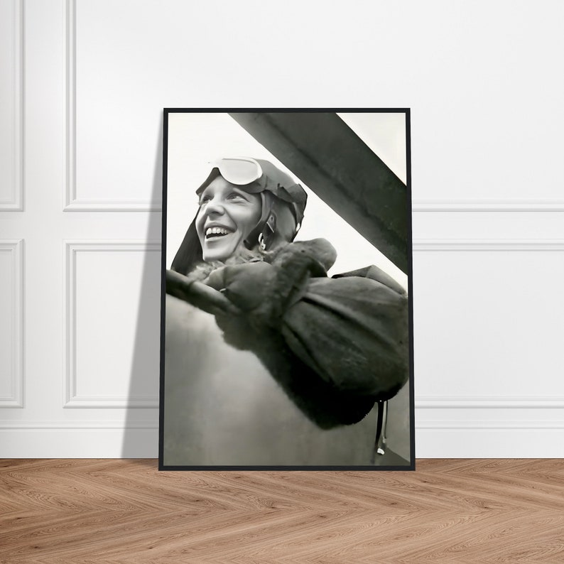 Amelia Earhart Poster First Female Pilot Premium Matte Paper Poster ...