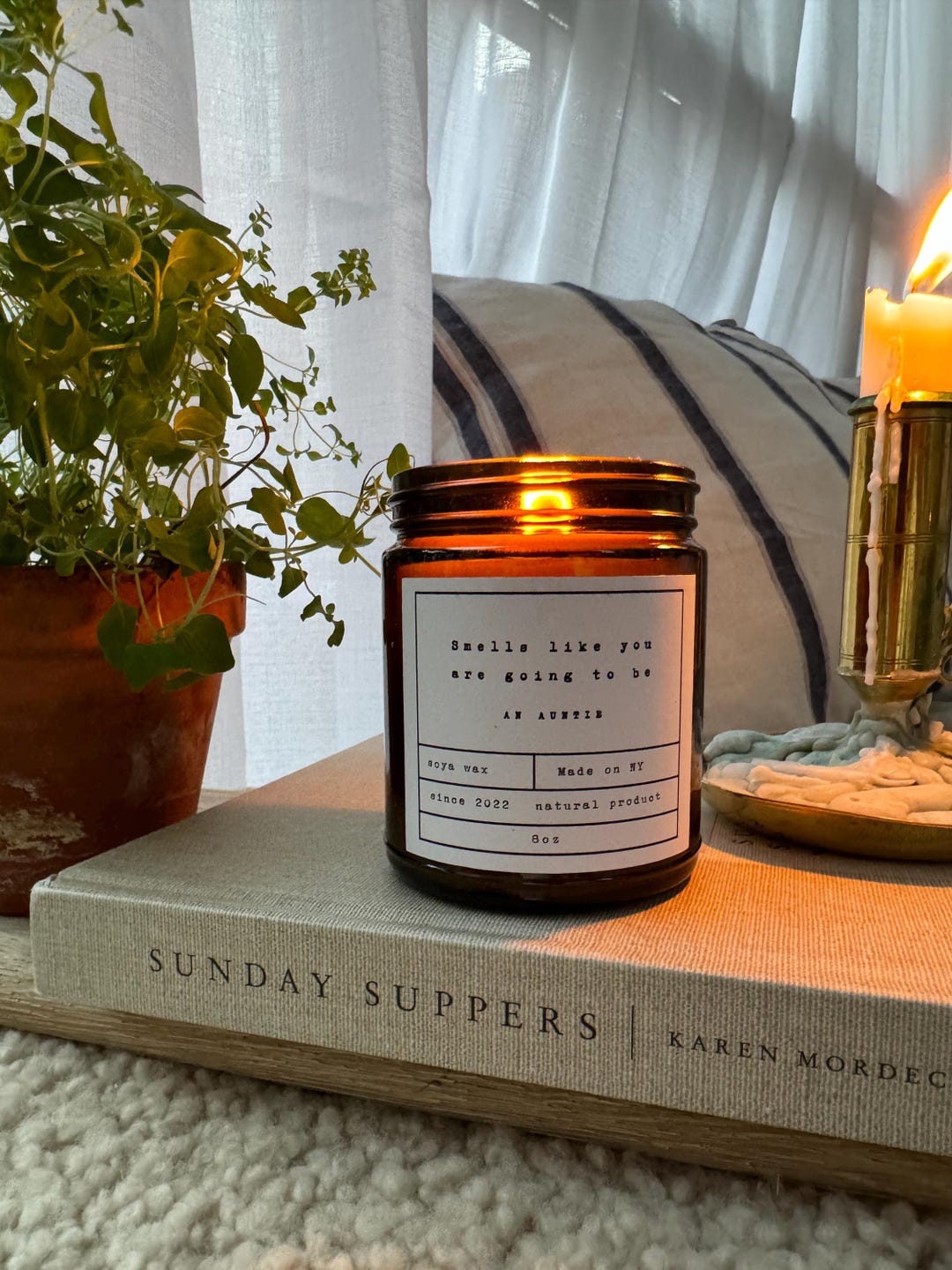 Unique Pregnancy Reveal Candle for Future Aunt, Beautiful Baby ...