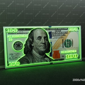 Neon Dollar Signs - Brighten Home Decor, Neon Interior Design, Homepage ...