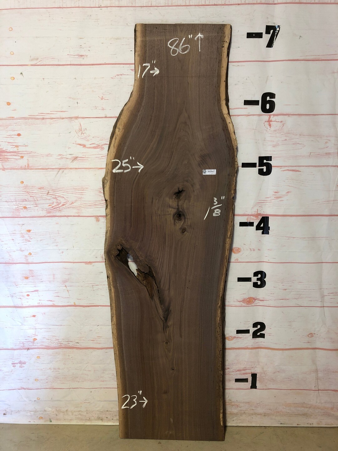 Live Edge Walnut Sku# 21744A-19 - Etsy