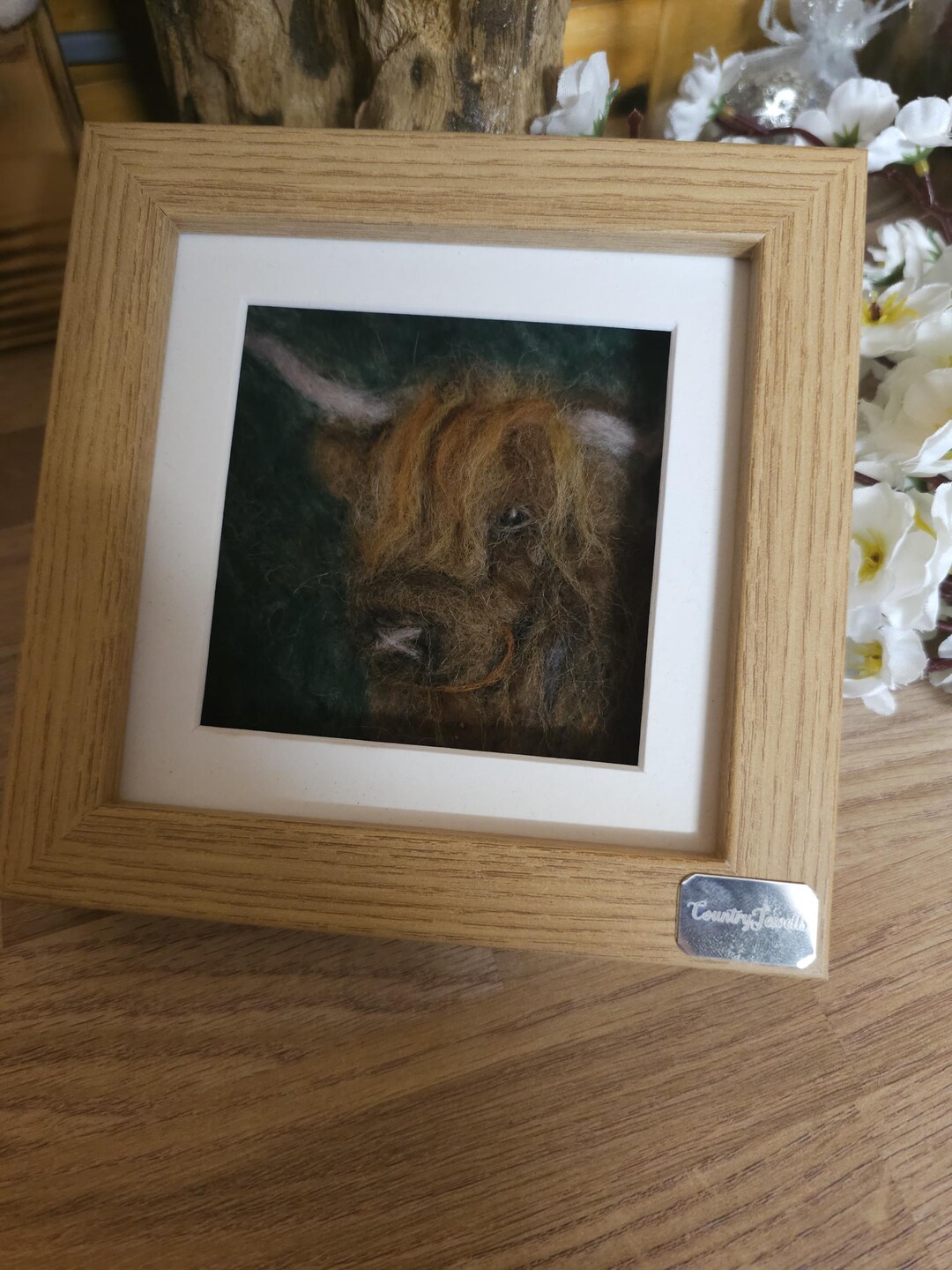 Needlefelted 2D Highland Cow - Etsy
