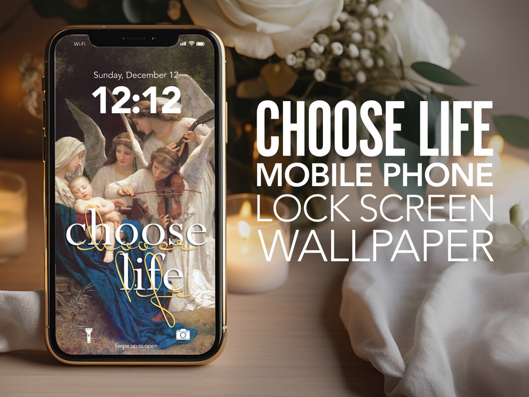 CHOOSE LIFE Phone Lockscreen Wallpaper / William Bouguereau's the Song ...