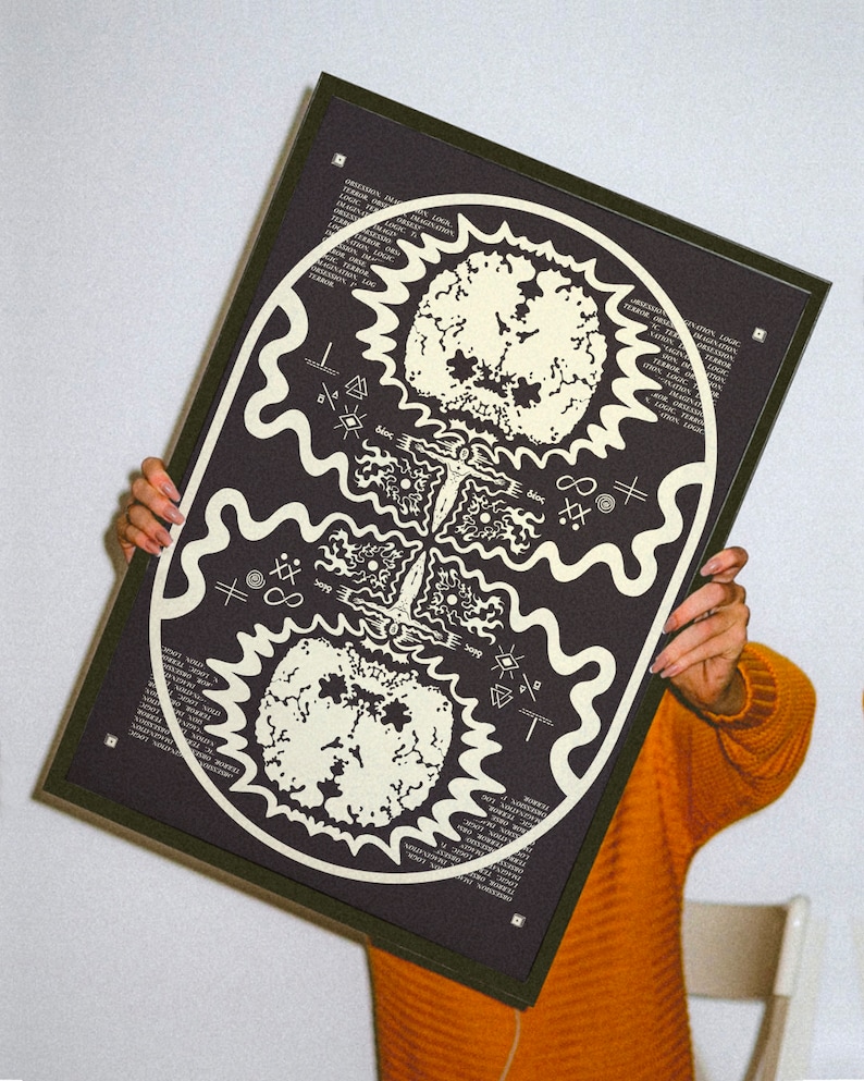 HYPNOSIS DIGITAL POSTER Psychedelic Dopamine Art Print, Gallery Wall ...
