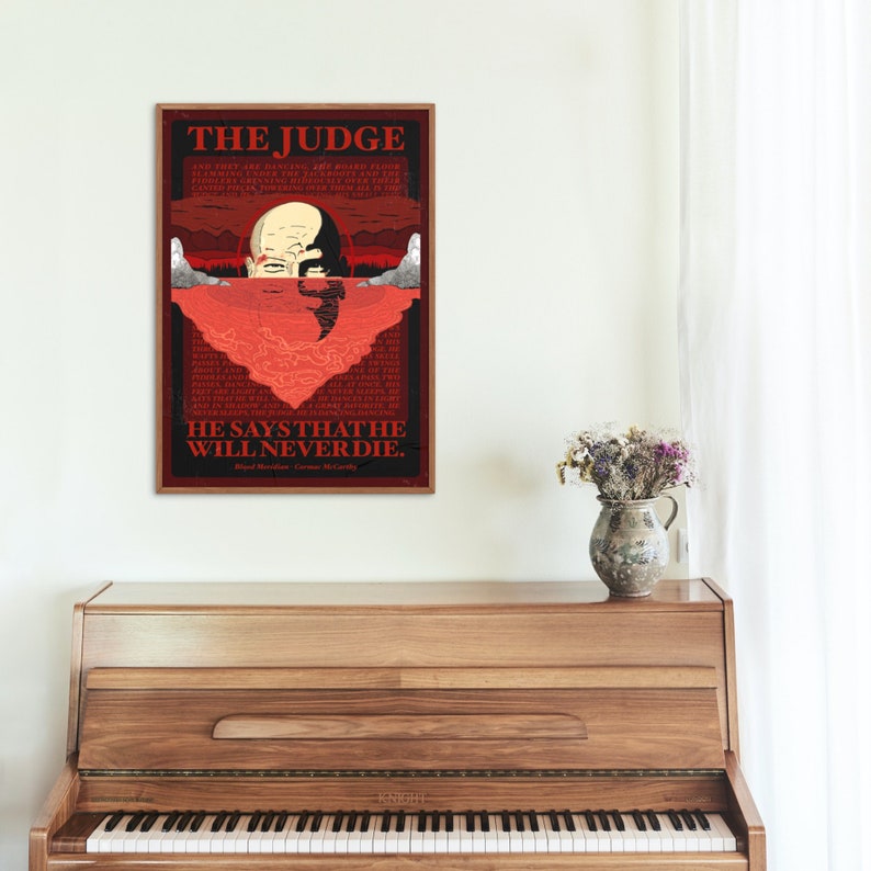 THE JUDGE POSTER Vintage Cormac Mccarthy Art Print, Gallery Wall Art ...