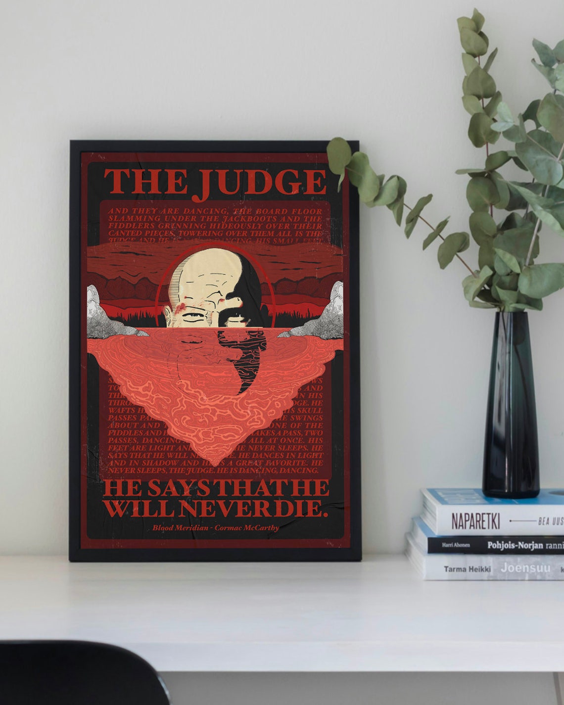 THE JUDGE POSTER Vintage Cormac Mccarthy Art Print, Gallery Wall Art ...
