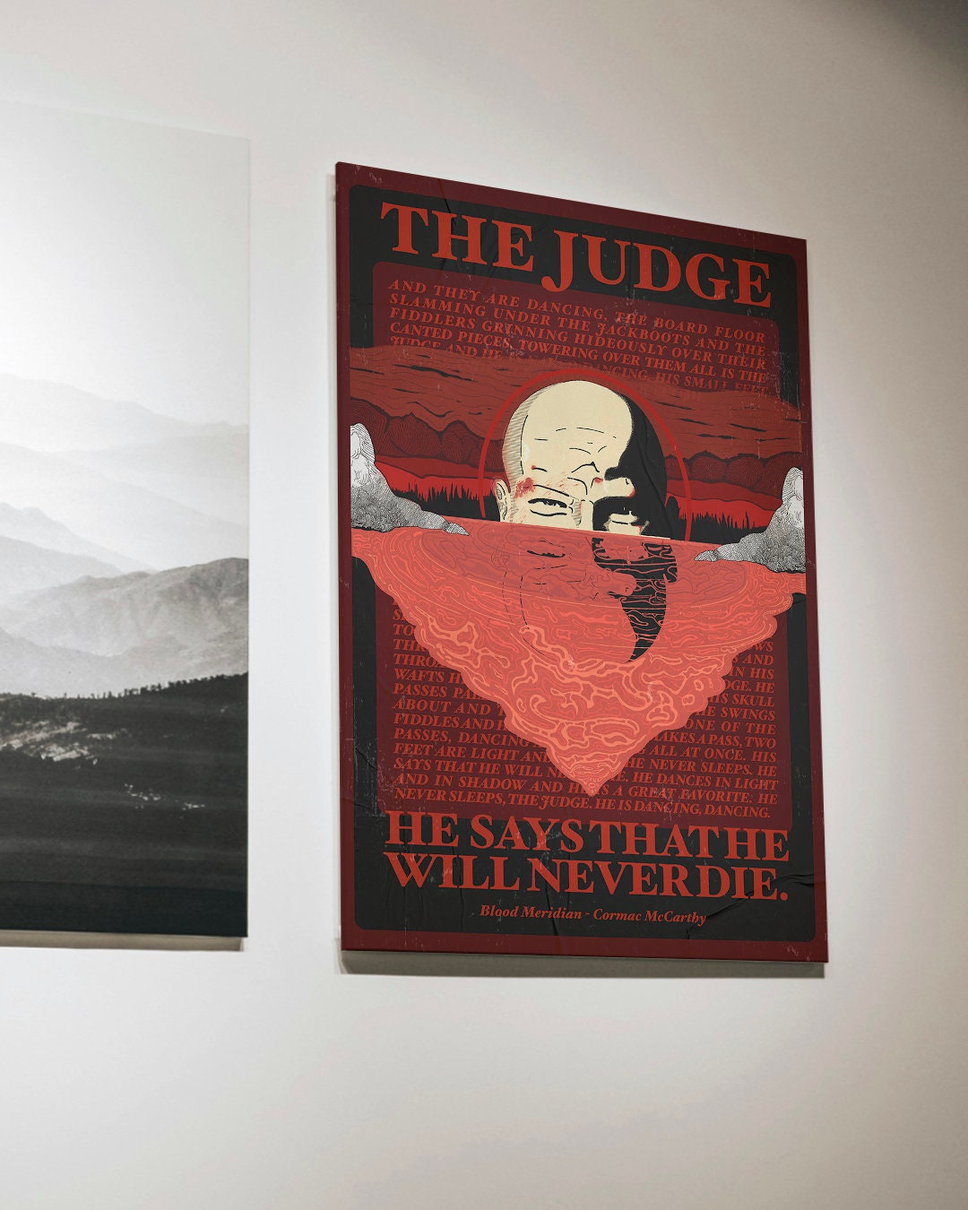THE JUDGE POSTER - Vintage Cormac Mccarthy Art Print, Gallery Wall Art ...