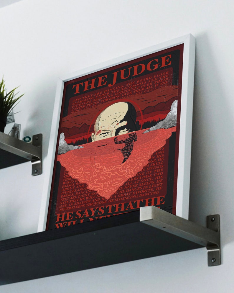 THE JUDGE POSTER - Vintage Cormac Mccarthy Art Print, Gallery Wall Art ...