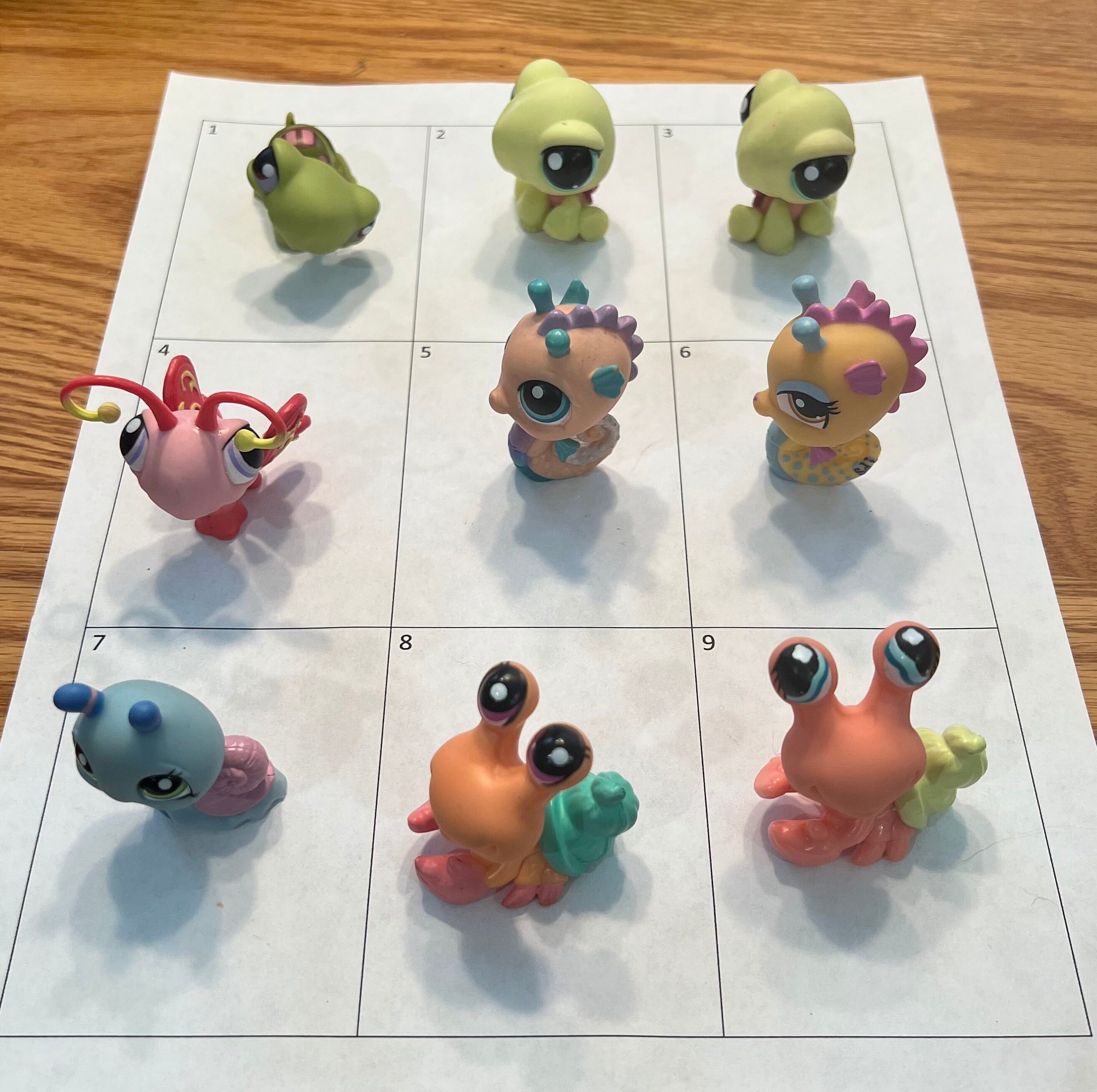 Hasbro Littlest Pet Shop Turtle, Snail, Hermit Crab, Seahorse ...
