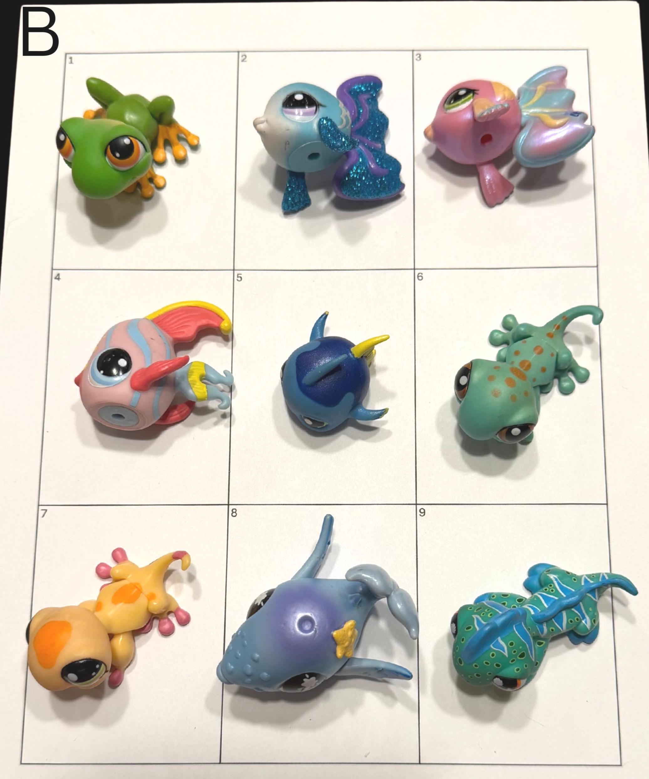 Hasbro Littlest Pet Shop Fish Seahorse Turtle Butterfly Caterpillar ...