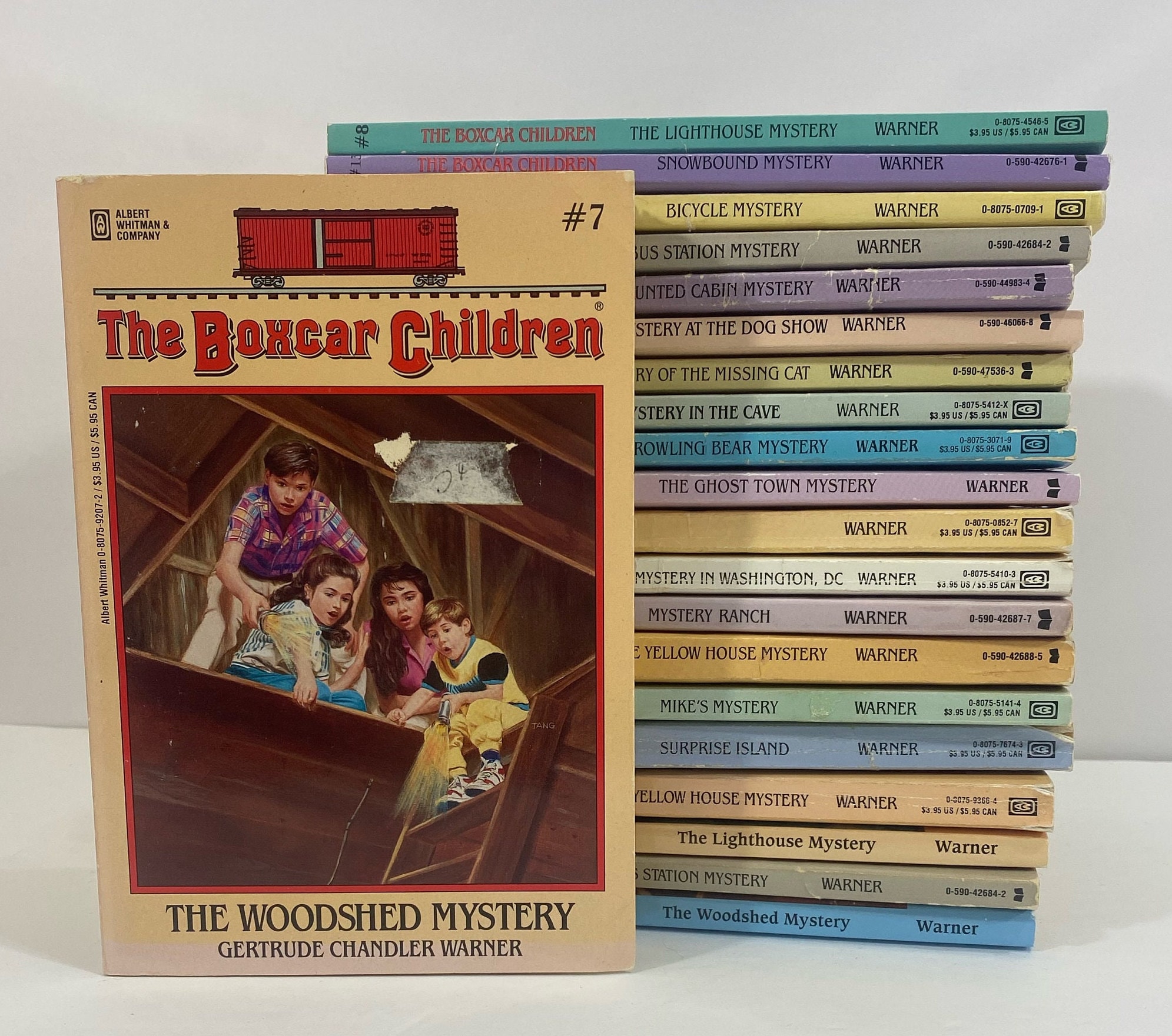 Boxcar Children Books by Gertrude Chandler Warner, Vintage Illustrated ...
