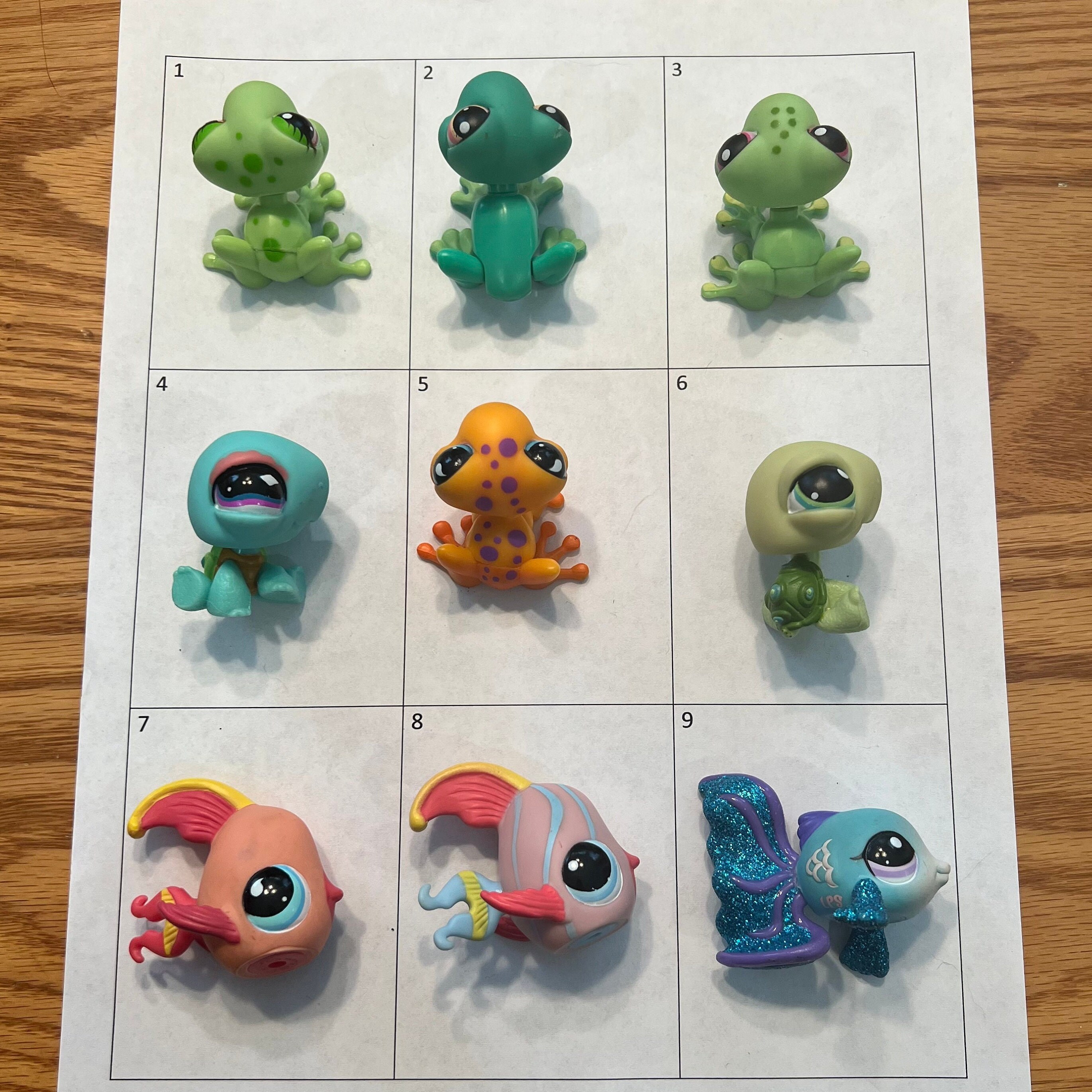 Hasbro Littlest Pet Shop Frogs, Turtles, Fish, Your Choice Authentic ...