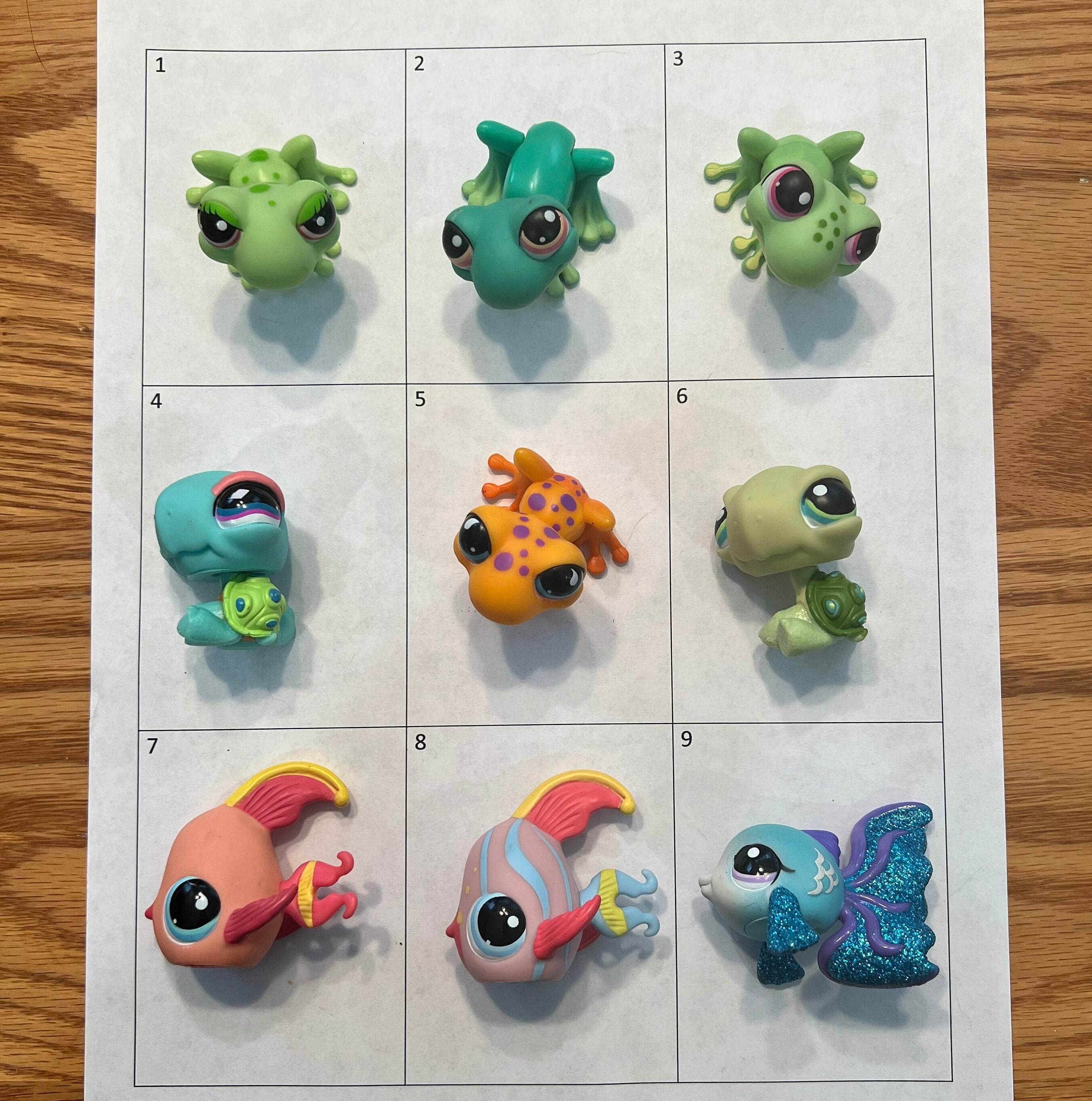 Hasbro Littlest Pet Shop Frogs, Turtles, Fish, Your Choice Authentic ...