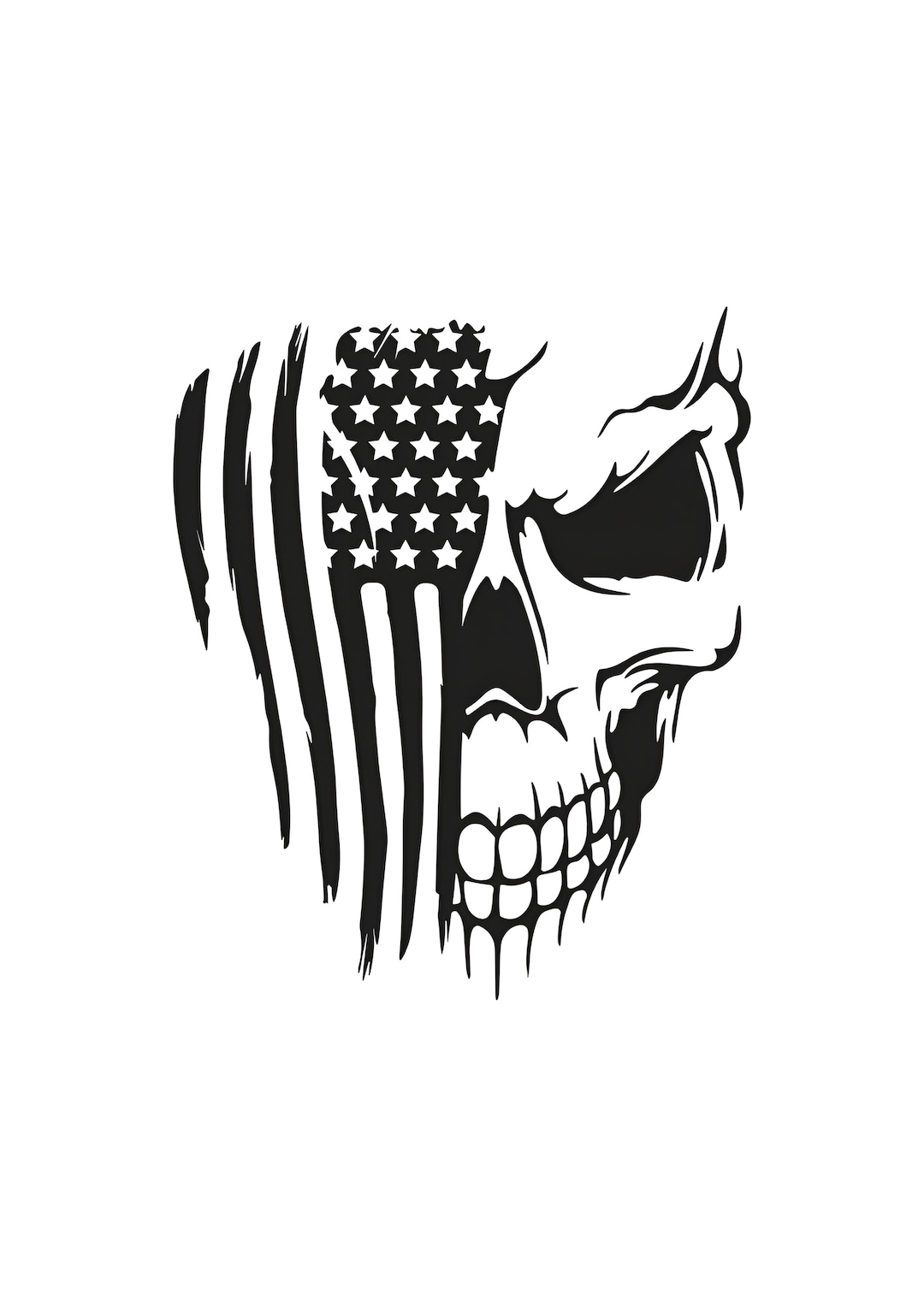 American Flag Svg, Skeleton Svg, Ciricut Cut, Layered Files, Clip Art ...