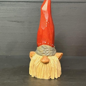 Tomte Gnome Woodcarving Caricature Figurine - Etsy