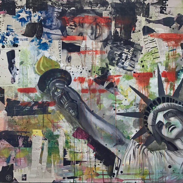 Statue of Liberty Pop Art - Etsy