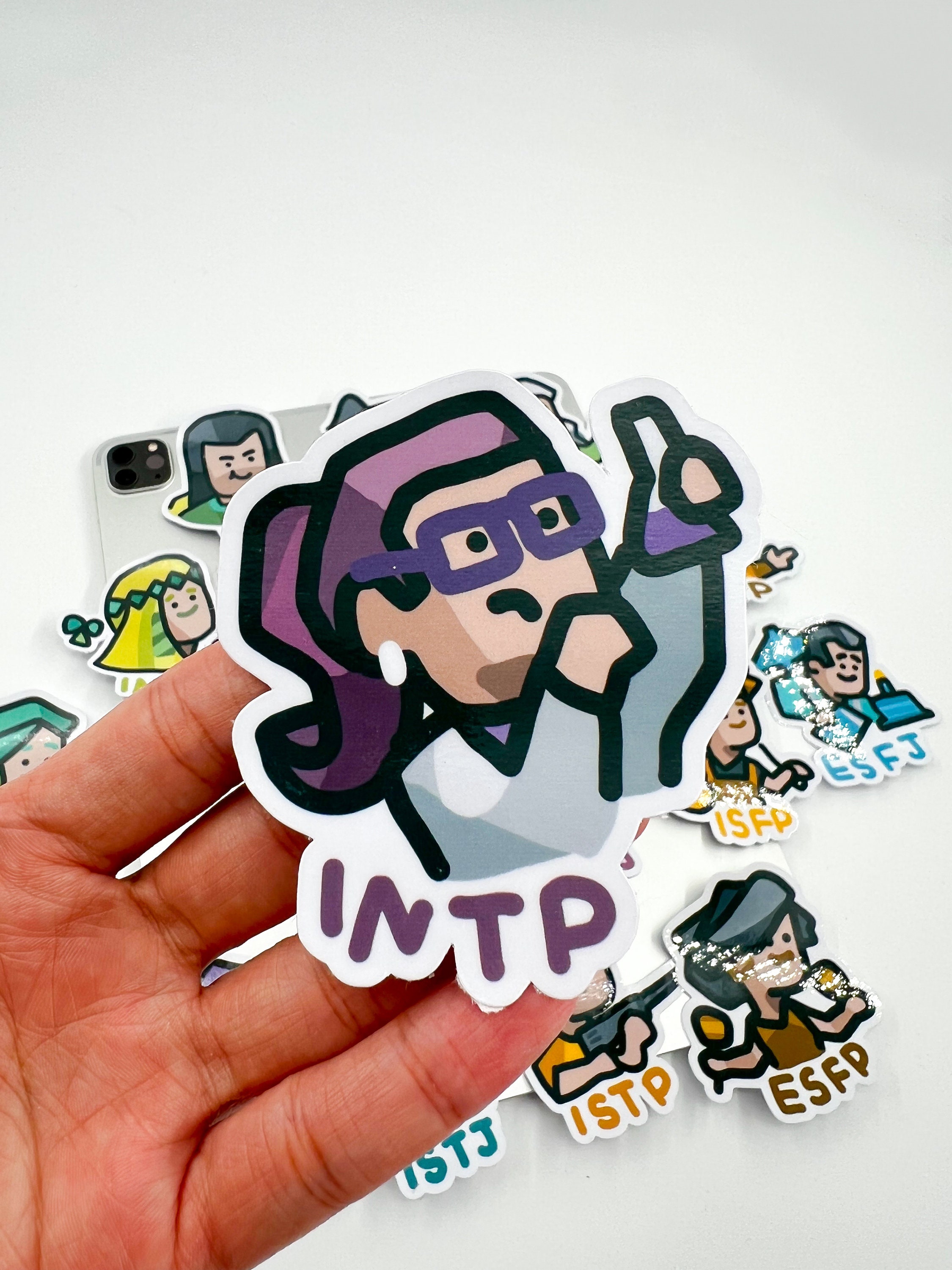 MBTI Personality Sticker Extrovert Introvert Identity Label - Etsy