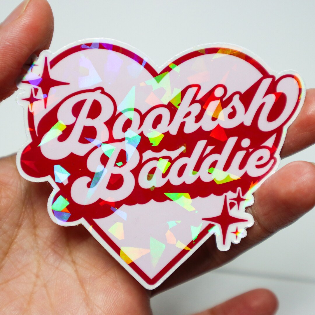 Holographic Sparkle Book Stickers Bookish Baddie Sticker Bookshelf ...