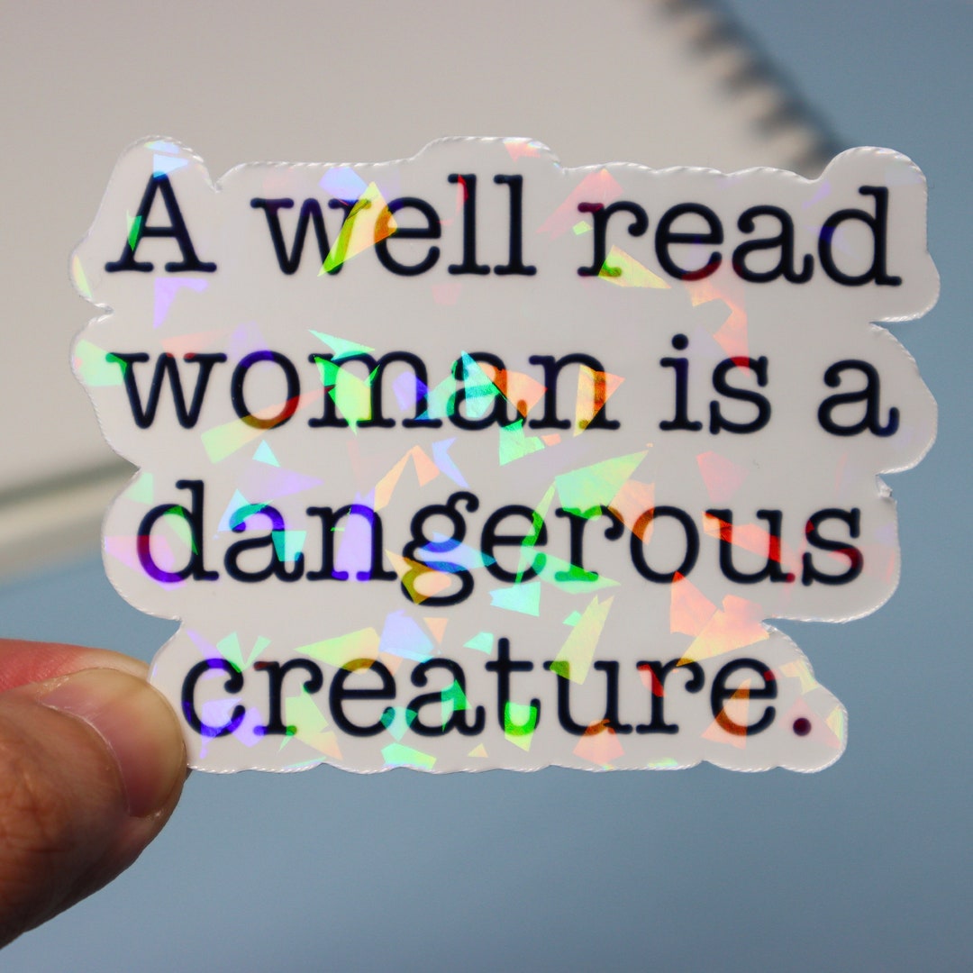 A Well Read Woman is a Dangerous Creature Book Sticker Kindle Case ...