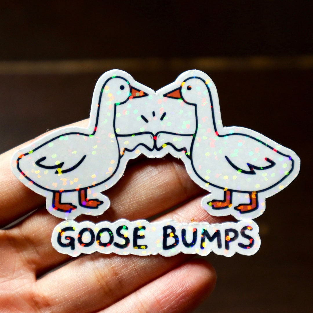 Silly Goose Sticker Goose Bumps Funny Animal Waterproof Vinyl Creative ...