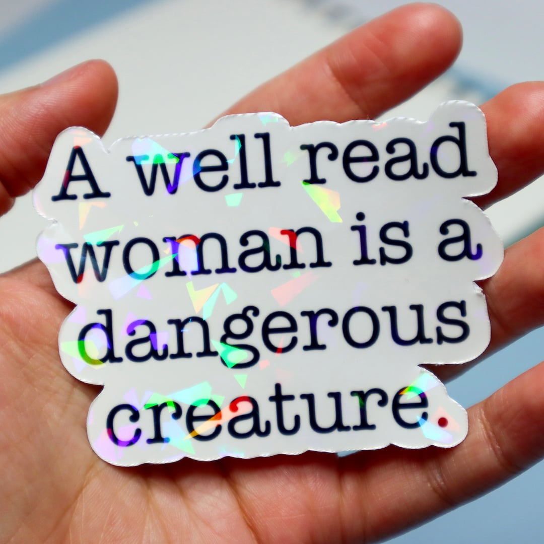 A Well Read Woman is a Dangerous Creature Book Sticker Kindle Case ...