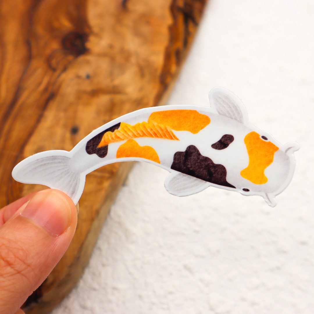 Koi Fish Sticker Waterproof Sea Animal Sticker Japanese Decoration ...