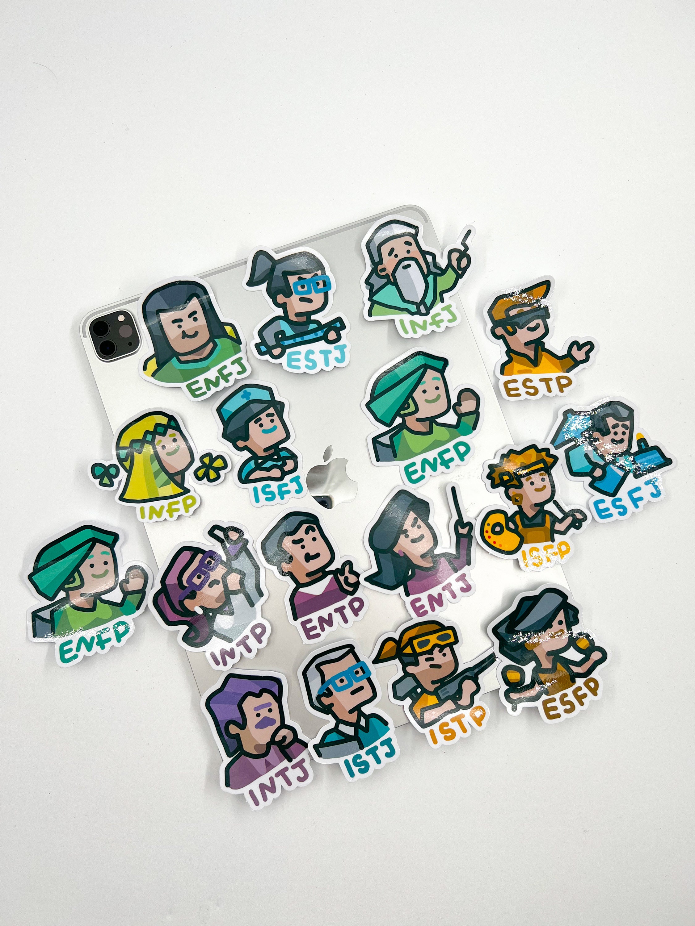 MBTI Personality Sticker Extrovert Introvert Identity Label - Etsy