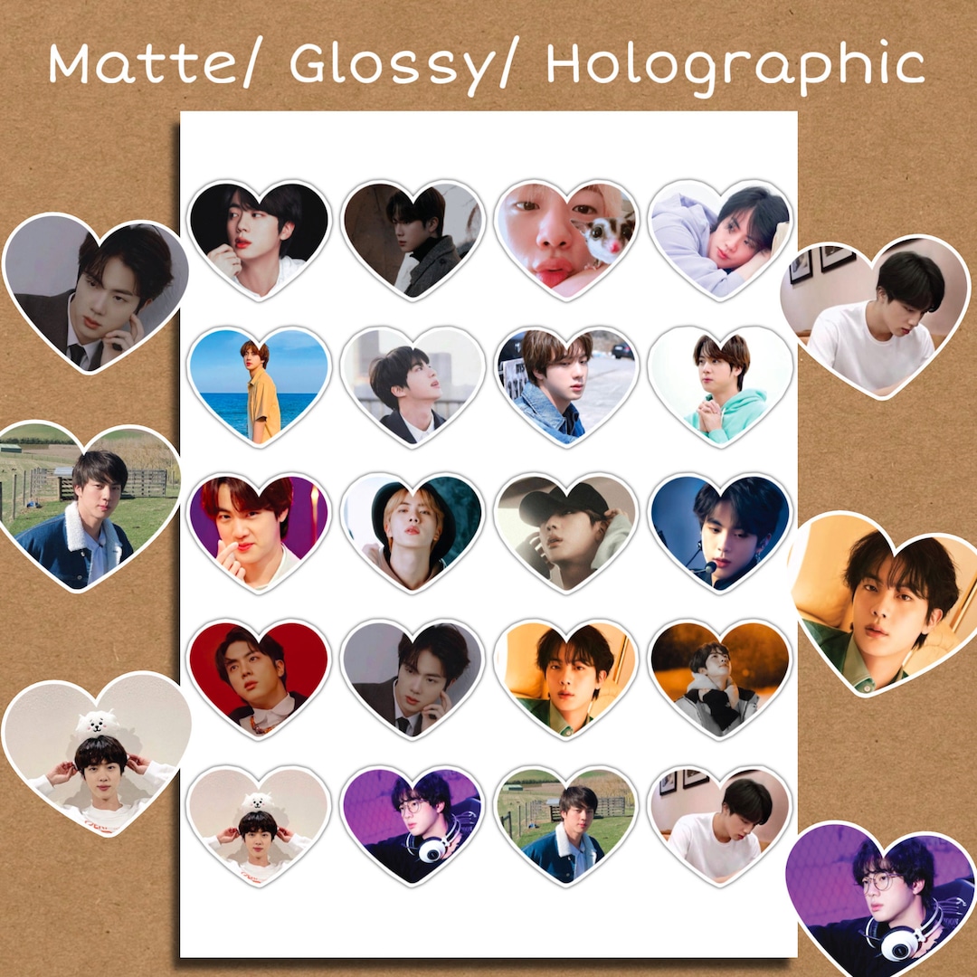 Jin Stickers Pack Kpop BTS Member Stickers Korean Culture Gift for Army ...
