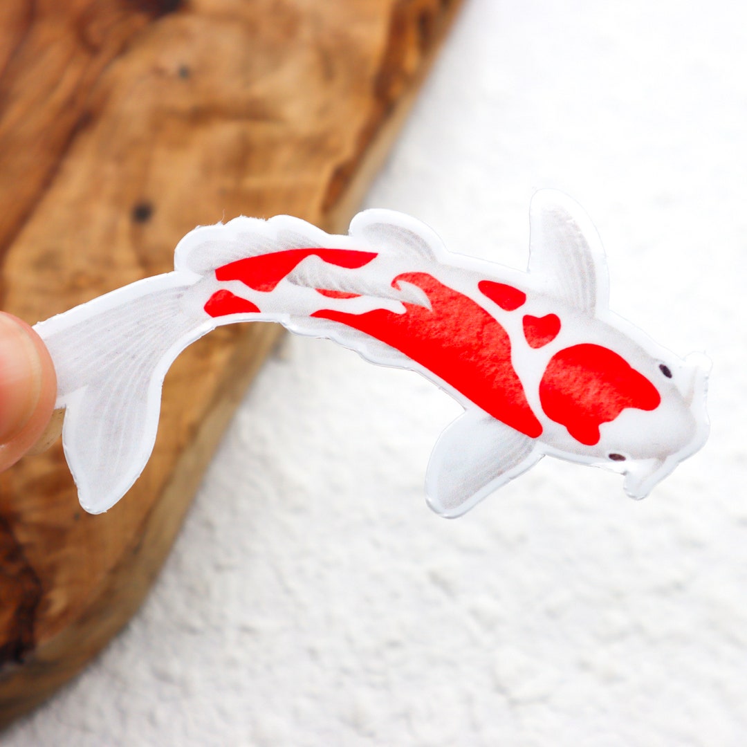 Koi Fish Sticker Waterproof Sea Animal Sticker Japanese Decoration ...