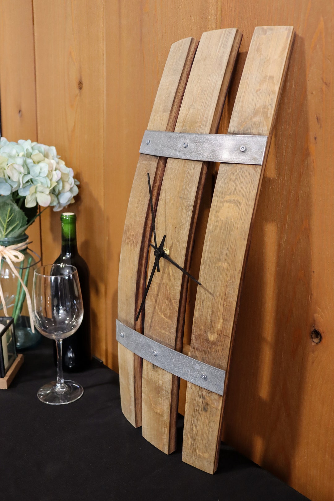 Wine Barrel Stave Clock - Etsy