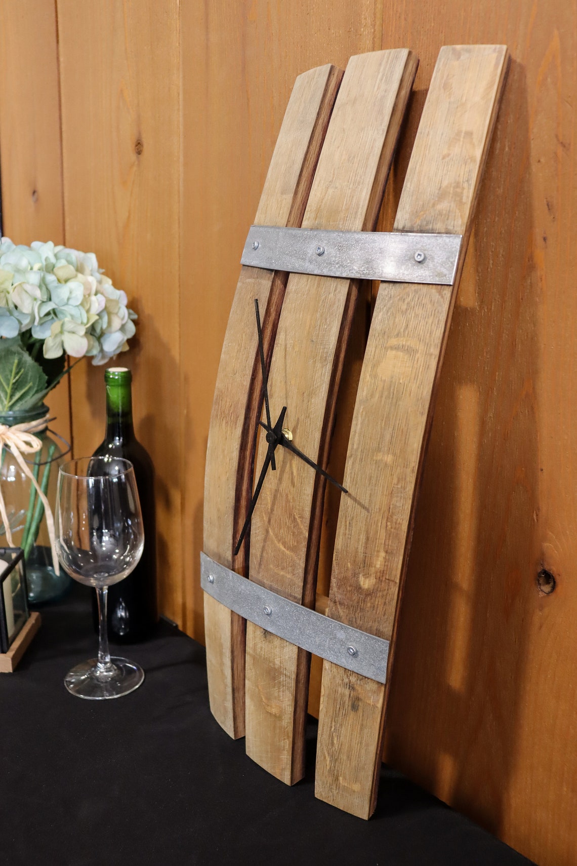 Wine Barrel Stave Clock - Etsy