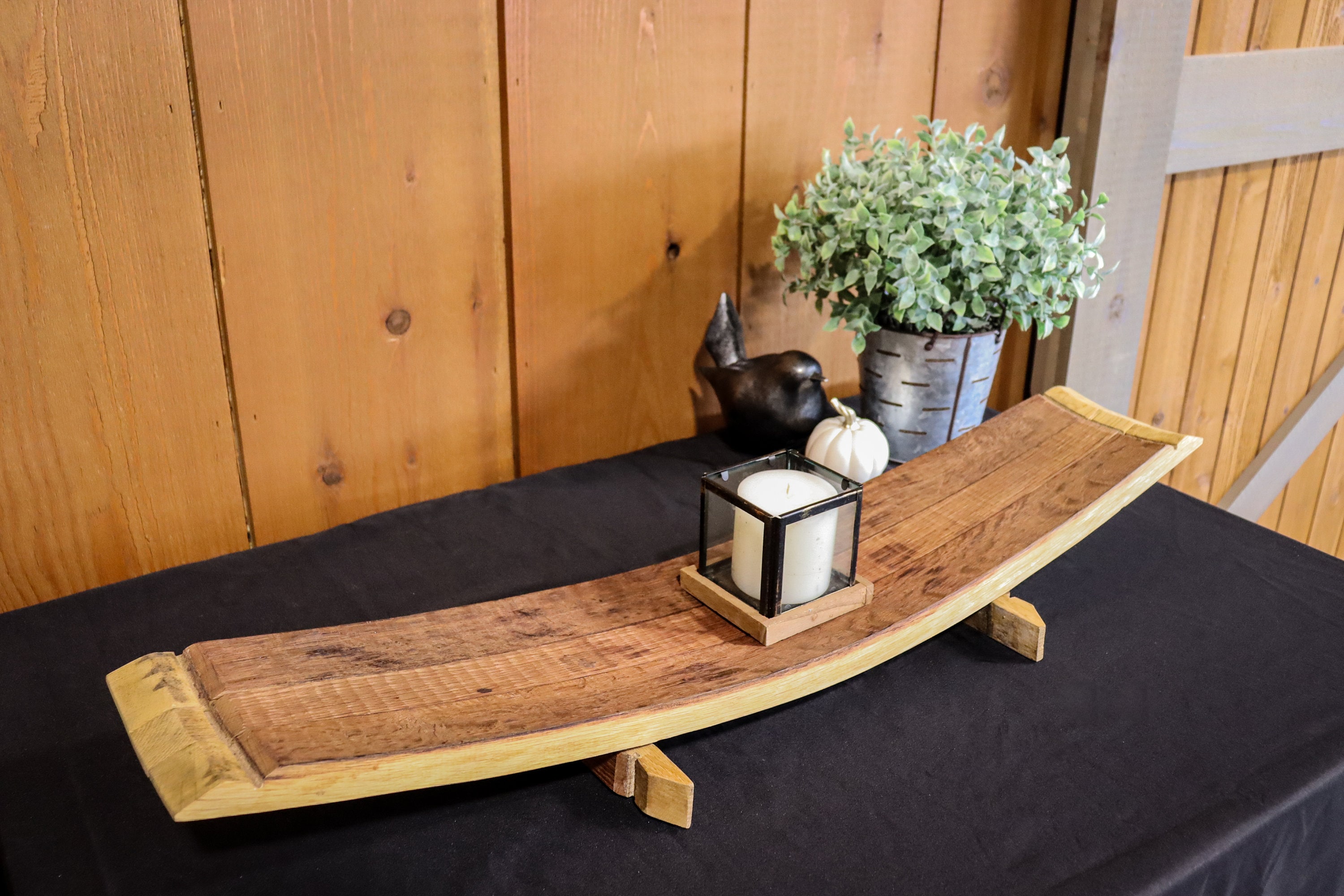 Rectangular Wine Barrel Tray- Large - Etsy