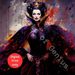 Digital Download Reimagined Evil Queen Art for Professional Quality ...