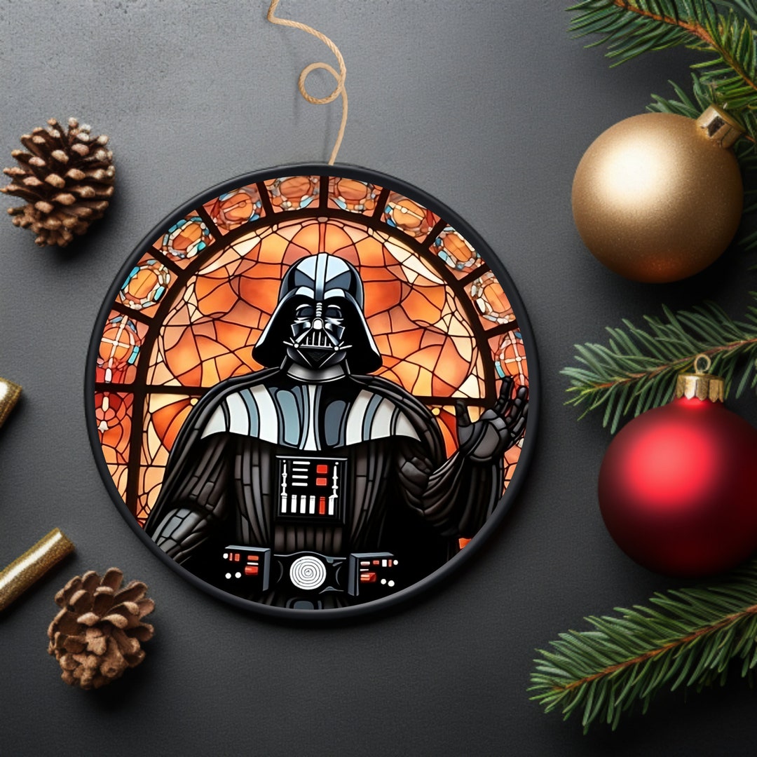 Force Choke Stained Glass Star Wars Art Ceramic Ornament - Vader's Hold ...