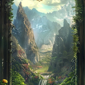 80 Fantasy Windows 30x68 for Silk Doorway Curtains - Etsy